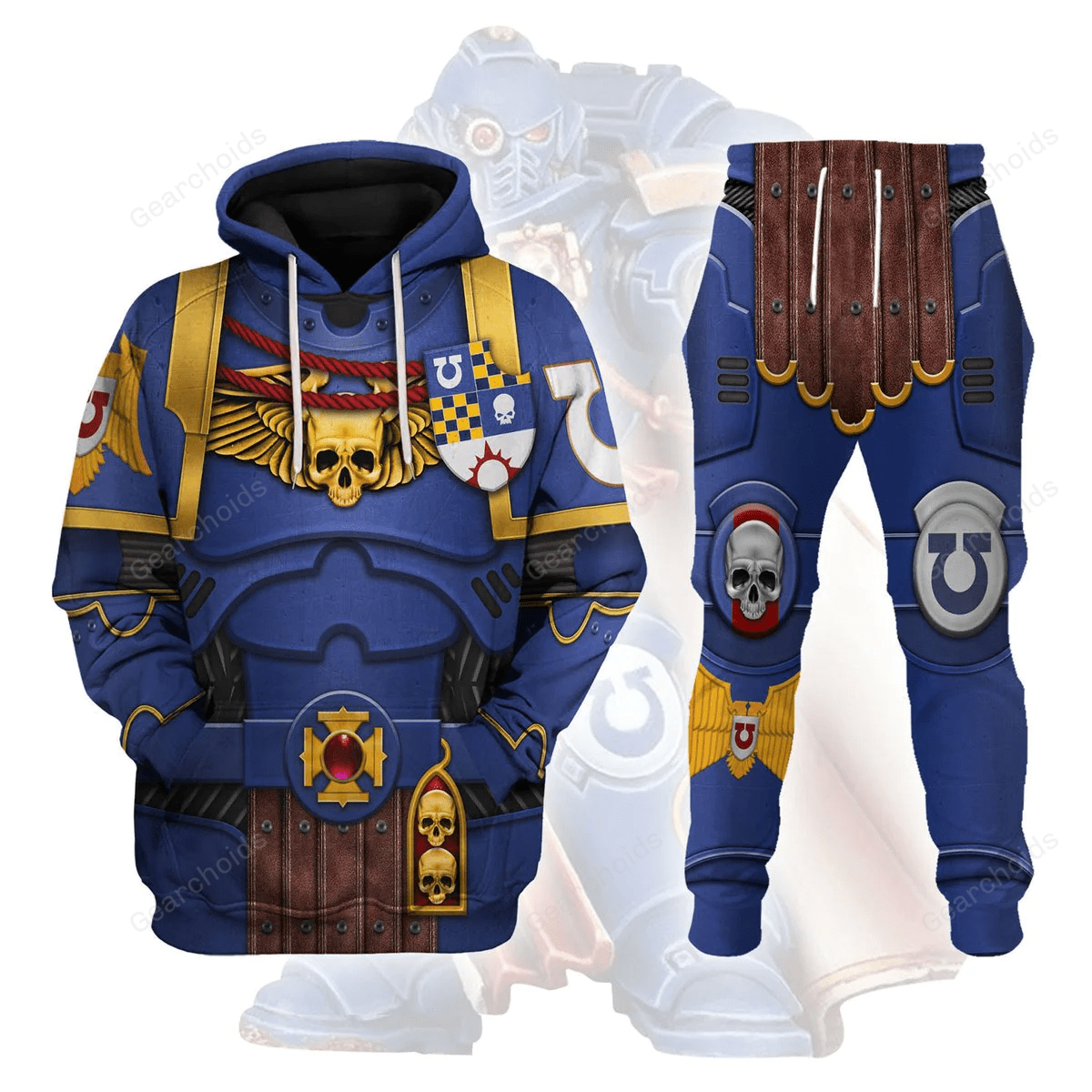 Warhammer Ultramarines Captain - Costume Cosplay Hoodie Sweatshirt Swe ...