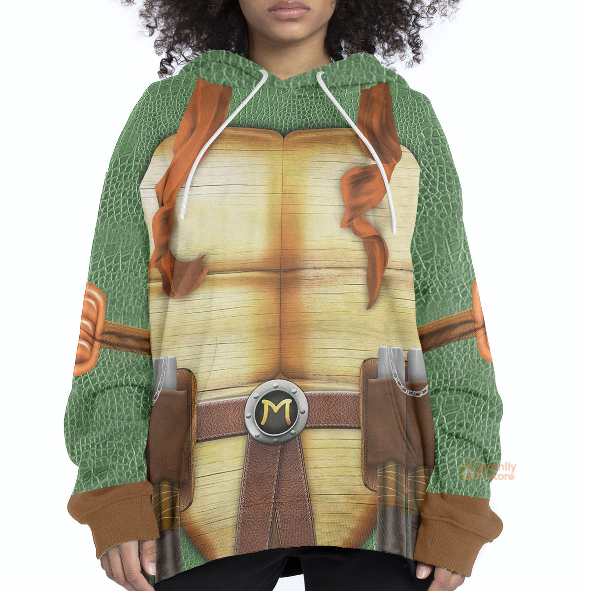 Michelangelo Tmnt Mike Mikey Cosplay Hoodie For Men & Women - Familystore
