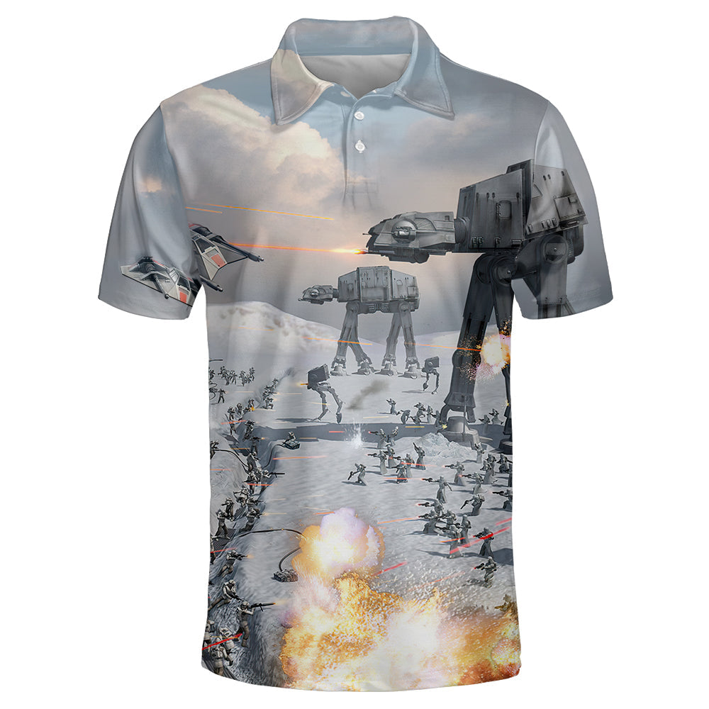 Stwa The Battle Of Hoth - Polo Shirt – Familystore