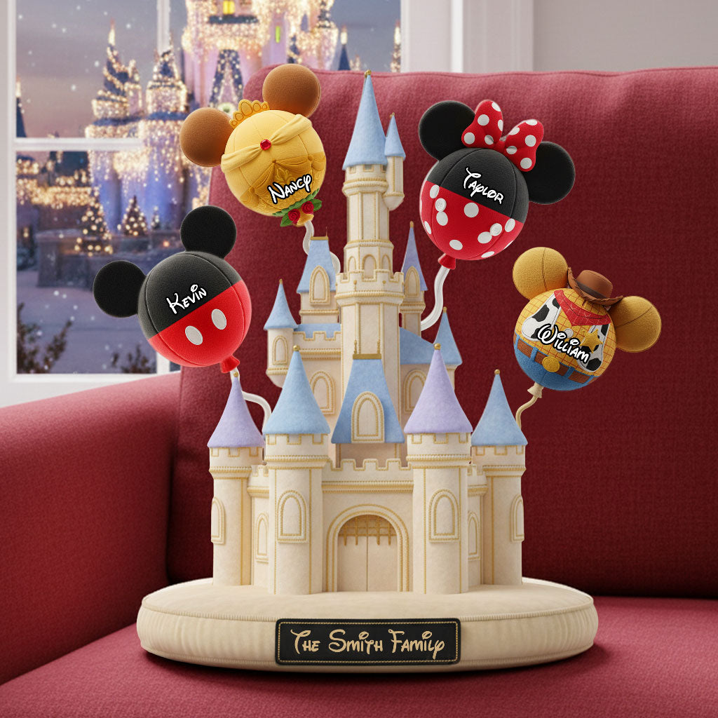 DSNY Magic Castle - Personalized Custom Shape Pillow - Christmas Gift ...