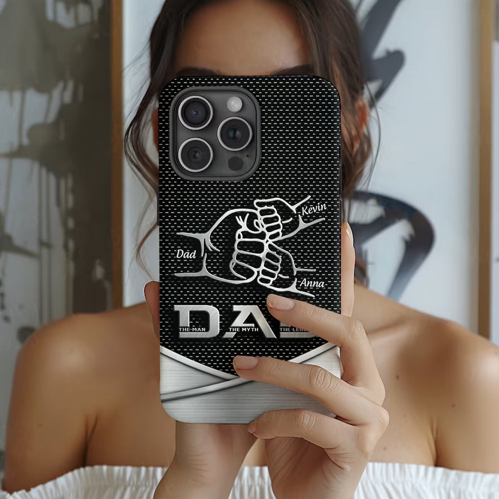 First Bump Dad The Man The Myth The Legend - Personalized Phone Case ...