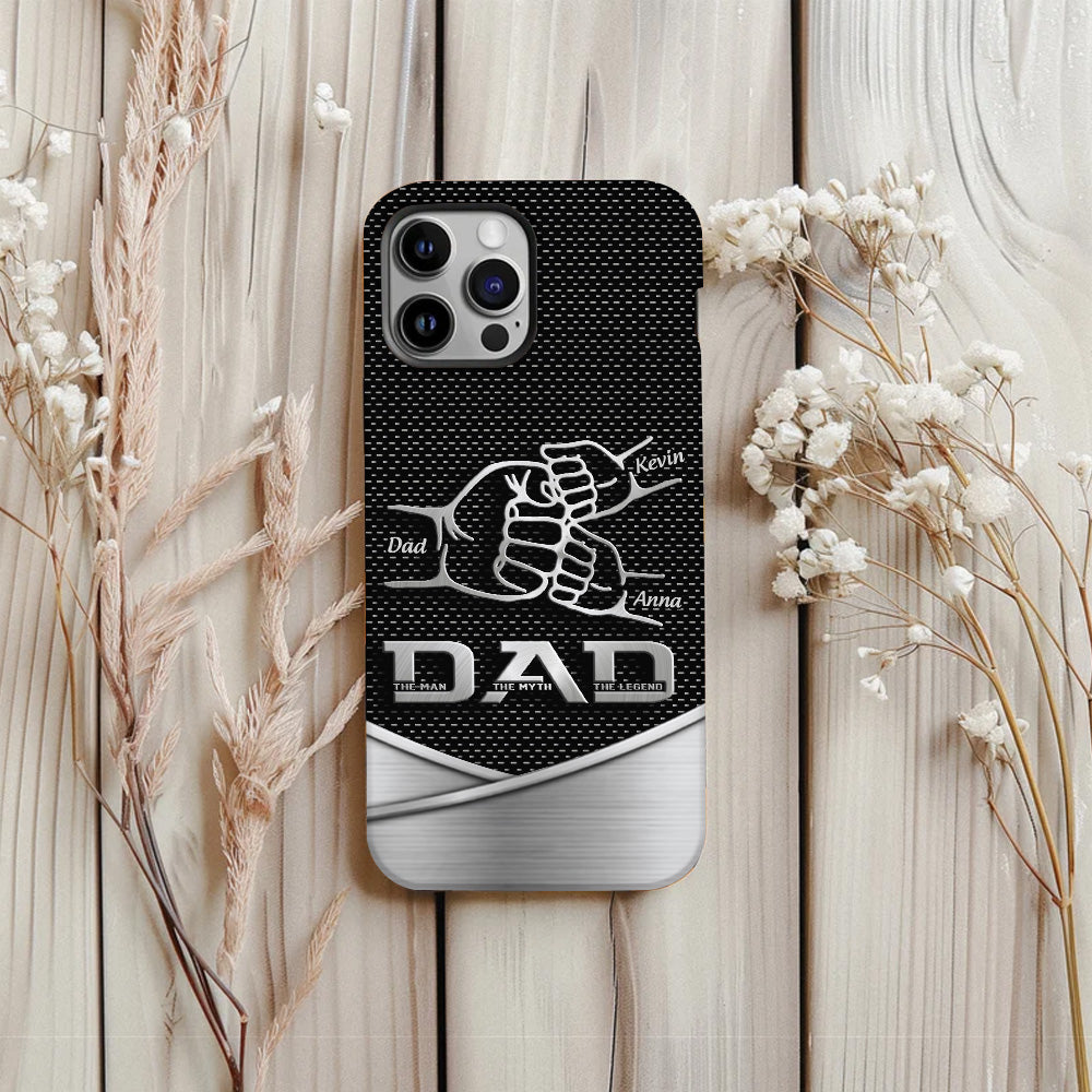 First Bump Dad The Man The Myth The Legend - Personalized Phone Case ...