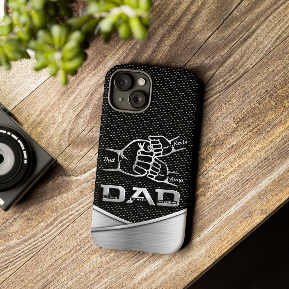 First Bump Dad The Man The Myth The Legend - Personalized Phone Case ...